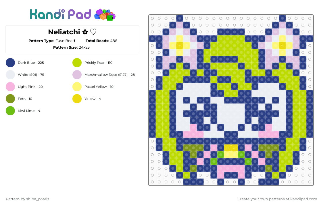 Neliatchi ♡ Fuse Bead Pattern - Kandi Pad | Kandi Patterns, Fuse Bead ...