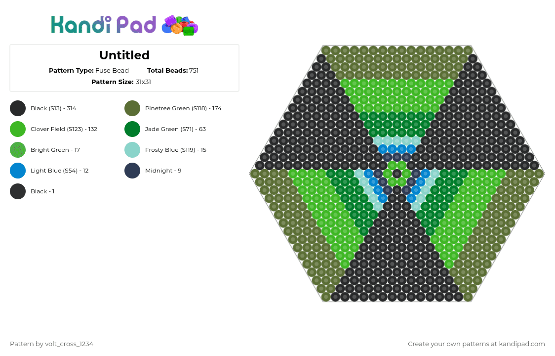 Untitled Fuse Bead Pattern - Kandi Pad | Kandi Patterns, Fuse Bead ...