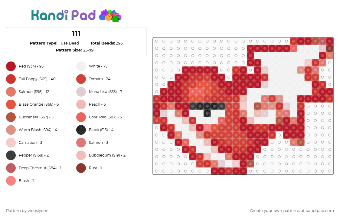 111 Fuse Bead Pattern - Kandi Pad | Kandi Patterns, Fuse Bead Patterns ...
