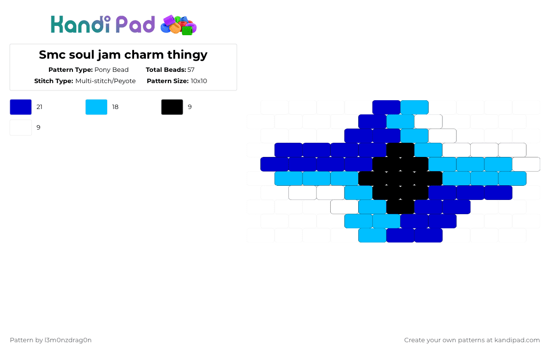 Smc soul jam charm thingy Pony Bead Pattern - Kandi Pad | Kandi ...