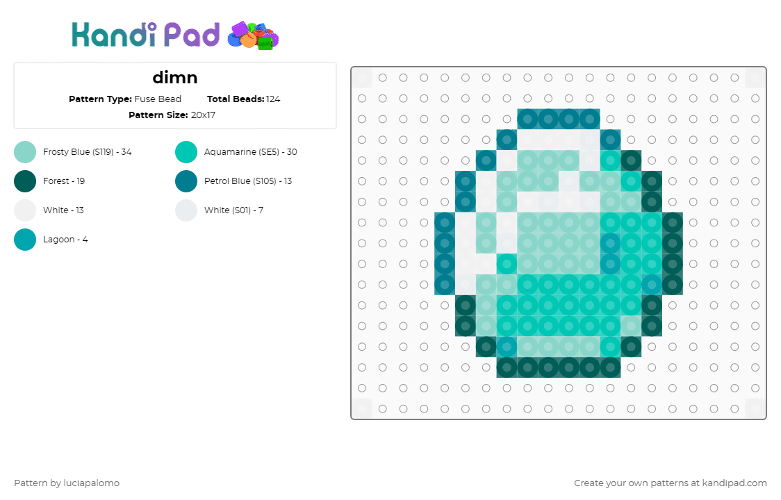Dimn Fuse Bead Pattern - Kandi Pad | Kandi Patterns, Fuse Bead Patterns ...