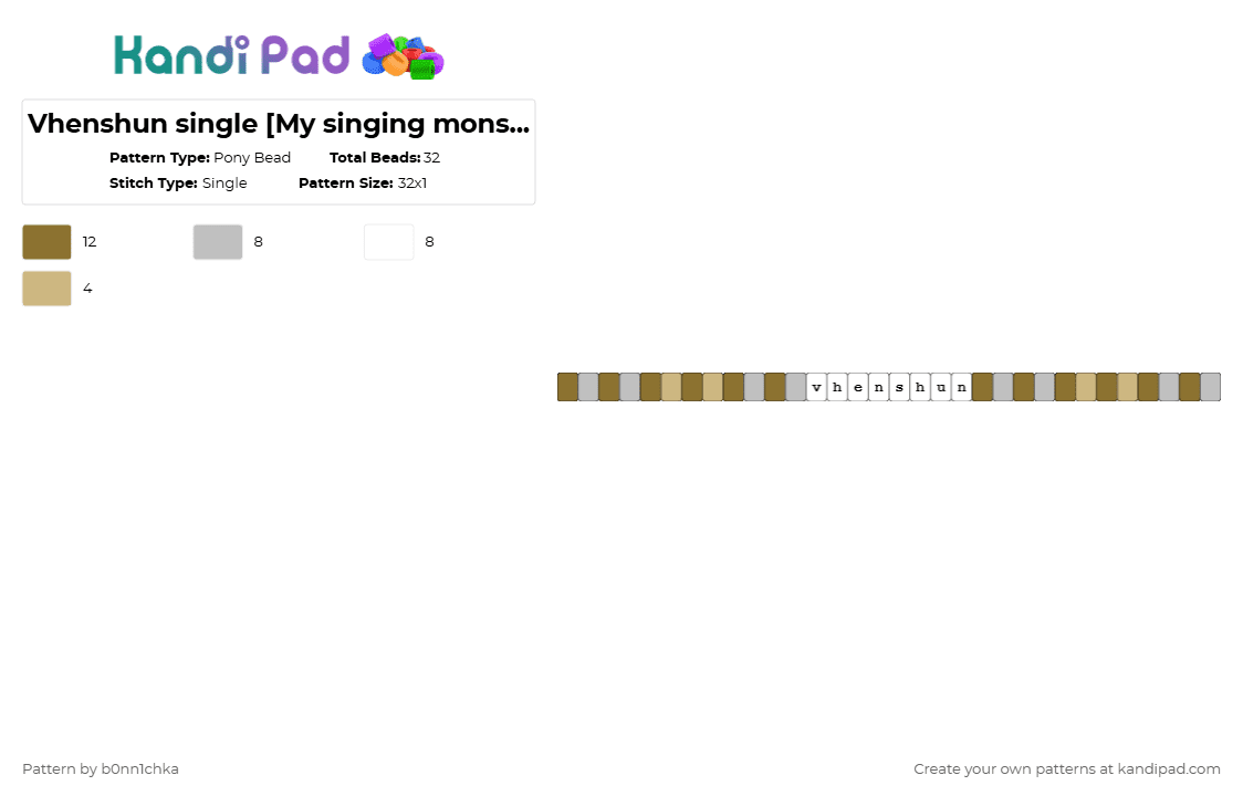 Msm Pony Bead Patterns - Gallery - Kandi Pad | Kandi Patterns, Fuse ...