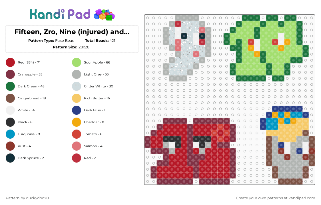 Bfdi Fuse Bead Patterns - Gallery - Kandi Pad | Kandi Patterns, Fuse ...