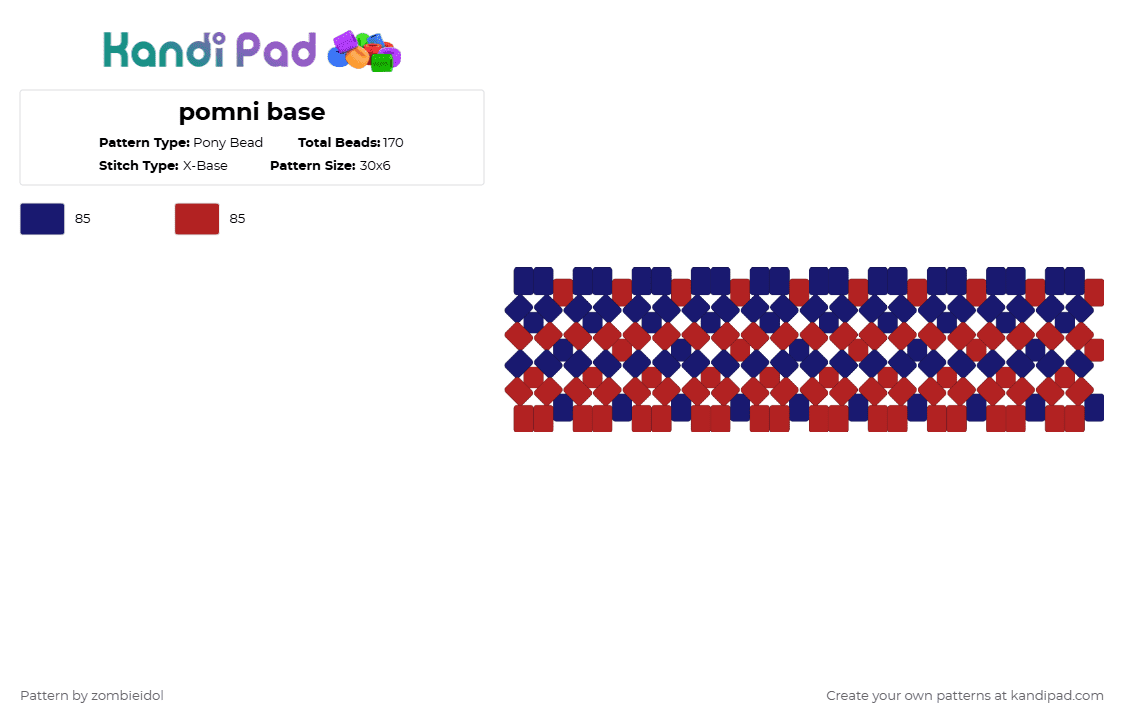 Pomni base Pony Bead Pattern - Kandi Pad | Kandi Patterns, Fuse Bead ...