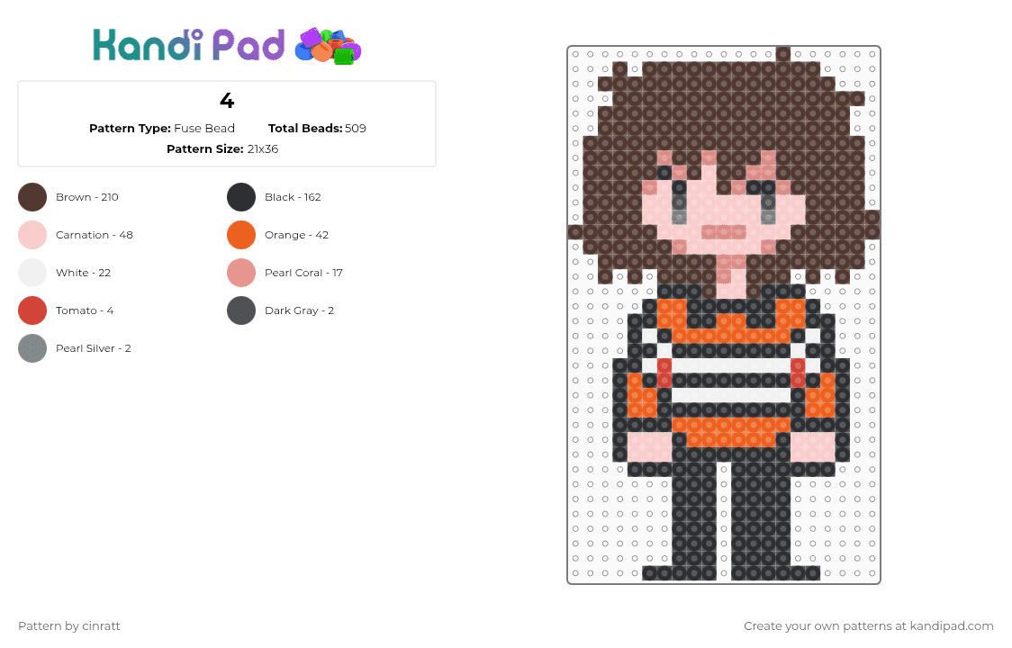4 Fuse Bead Pattern - Kandi Pad | Kandi Patterns, Fuse Bead Patterns ...