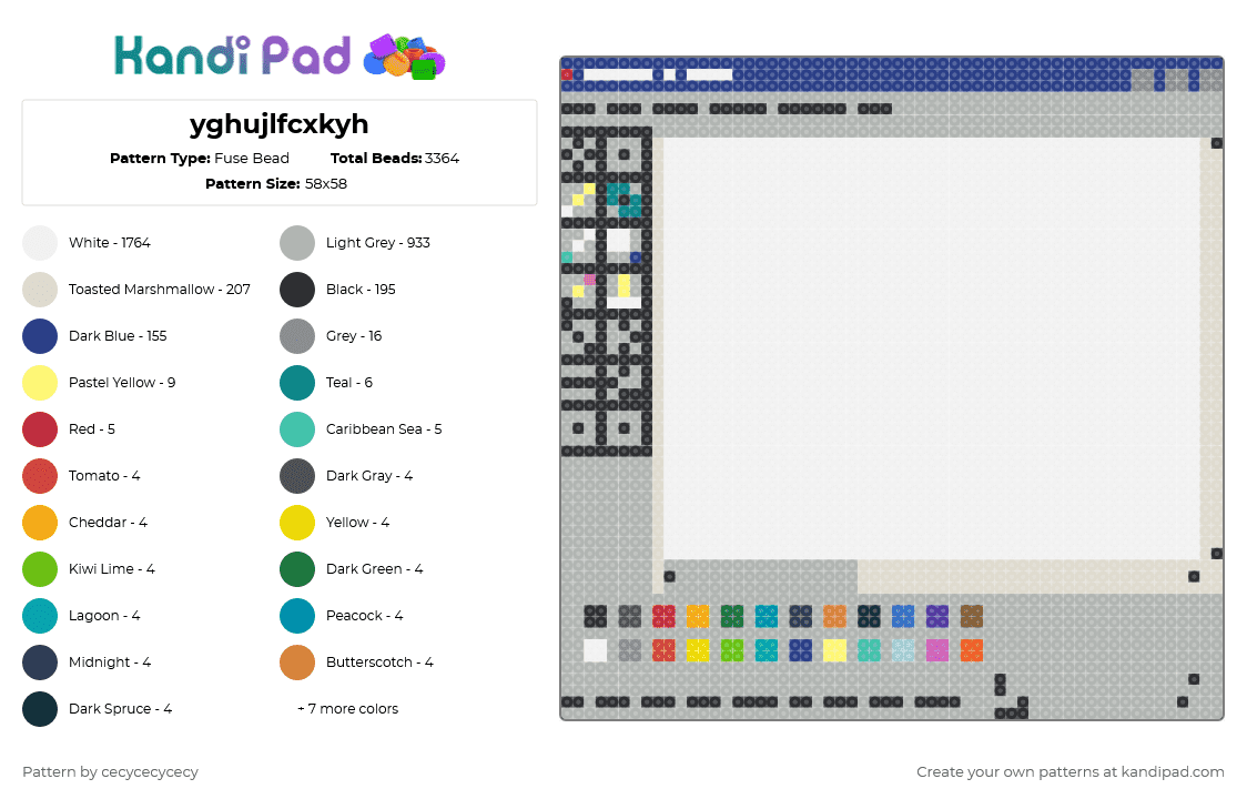 Perler Collection - Kandi Pad | Kandi Patterns, Fuse Bead Patterns ...