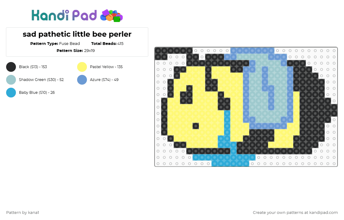 Little Pigeon Fuse Bead Patterns - Gallery - Kandi Pad | Kandi Patterns ...