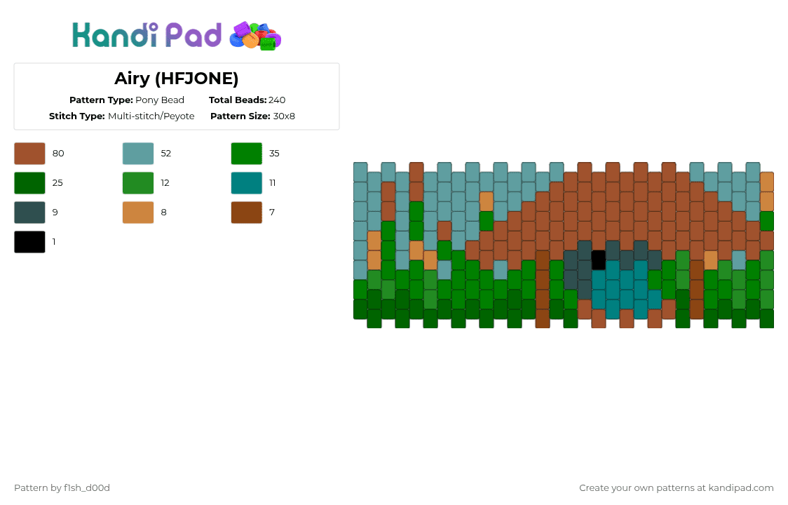 Airy (HFJONE) Pony Bead Pattern - Kandi Pad | Kandi Patterns, Fuse Bead ...