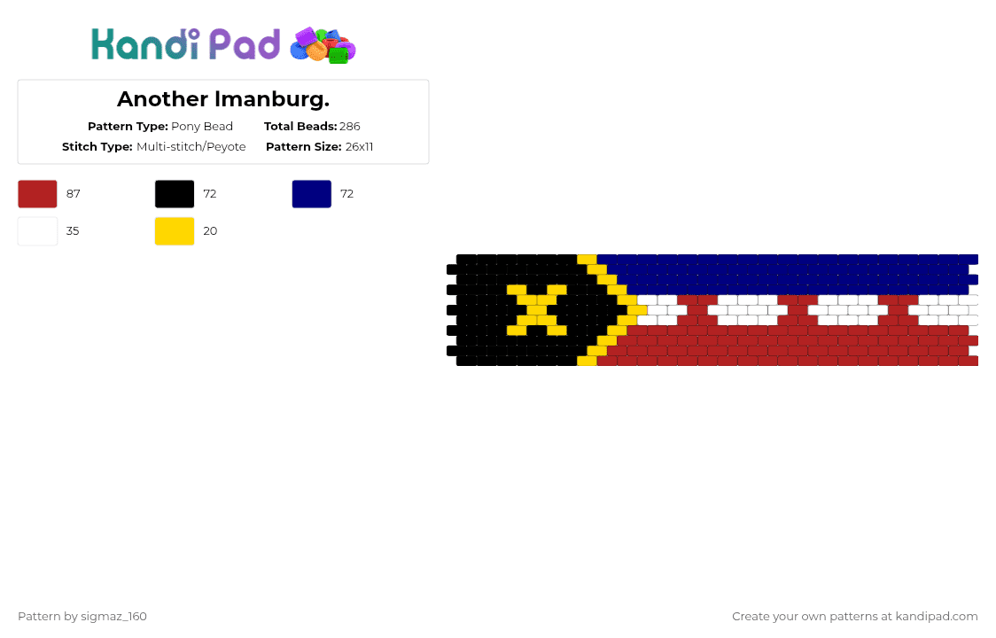 Another lmanburg. Pony Bead Pattern - Kandi Pad | Kandi Patterns, Fuse ...
