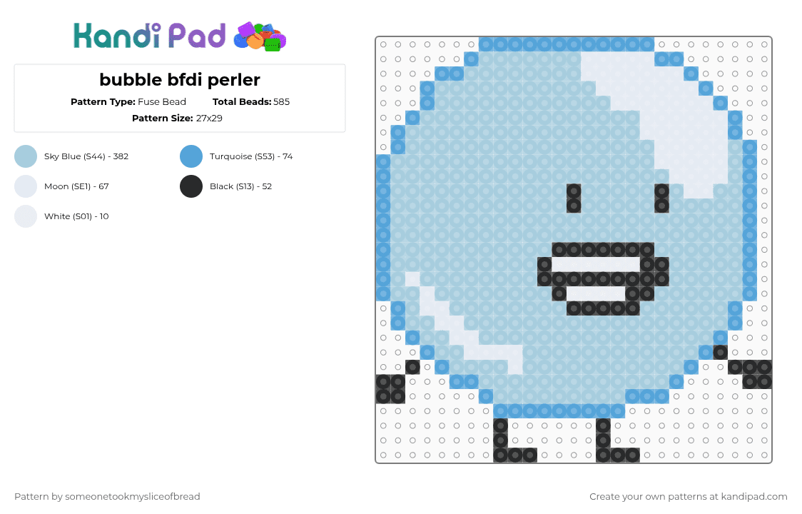 Bubble Fuse Bead Patterns - Gallery - Kandi Pad | Kandi Patterns, Fuse ...