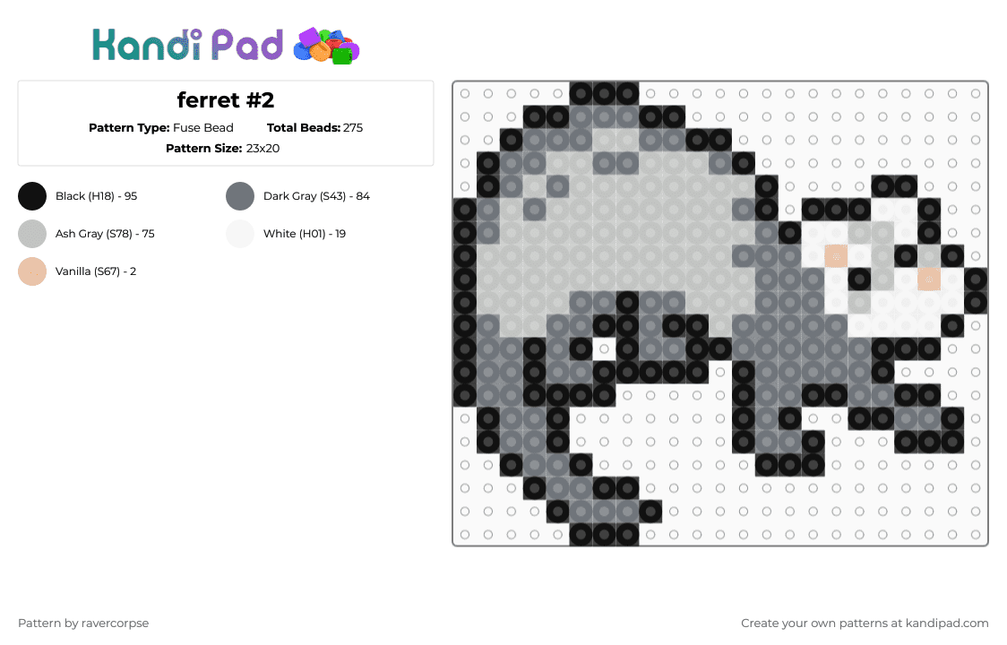 Fnaf 2 Fuse Bead Patterns - Gallery - Kandi Pad | Kandi Patterns, Fuse ...