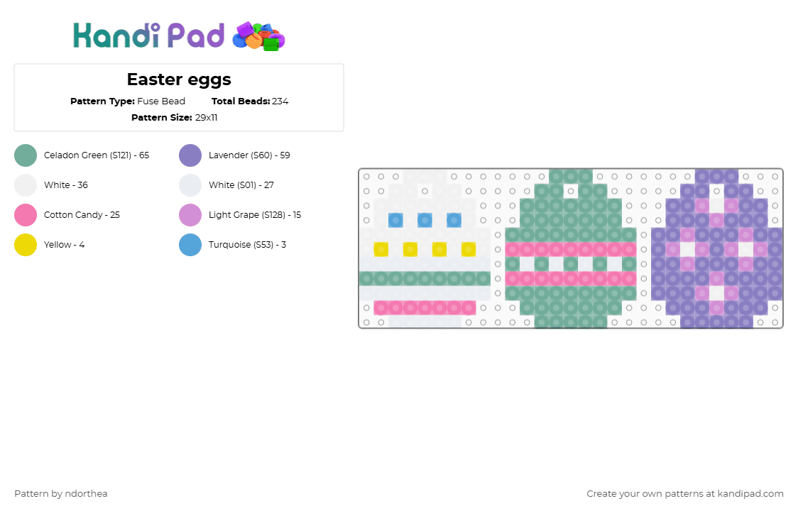 Easter eggs Fuse Bead Pattern - Kandi Pad | Kandi Patterns, Fuse Bead ...