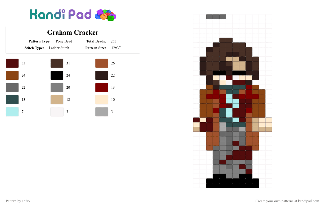 Hannibal Pony Bead Patterns - Gallery - Kandi Pad | Kandi Patterns ...