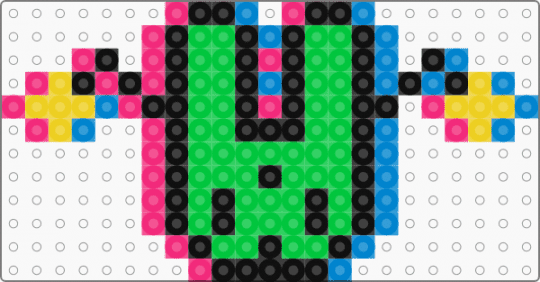 Alien Fuse Bead Patterns - Gallery - Kandi Pad | Kandi Patterns, Fuse ...