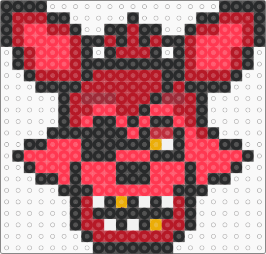 Gingerbread foxy Fuse Bead Pattern - Kandi Pad | Kandi Patterns, Fuse ...