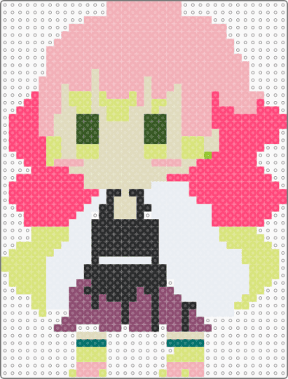 Mitsuri Fuse Bead Patterns - Gallery - Kandi Pad | Kandi Patterns, Fuse ...