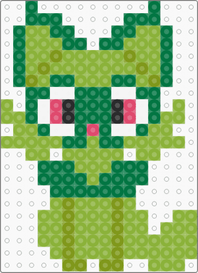 Sprigatito Fuse Bead Patterns - Gallery - Kandi Pad | Kandi Patterns ...