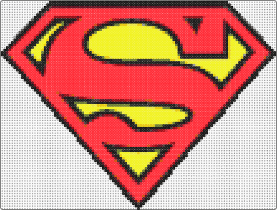 Superman Fuse Bead Patterns - Gallery - Kandi Pad | Kandi Patterns ...