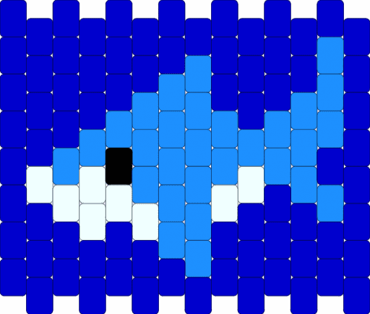 Shark Pony Bead Patterns - Gallery - Kandi Pad | Kandi Patterns, Fuse ...