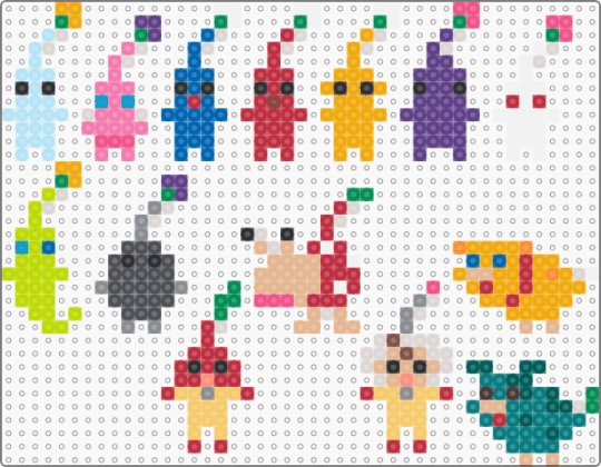 Red Pikmin Fuse Bead Pattern - Kandi Pad | Kandi Patterns, Fuse Bead ...