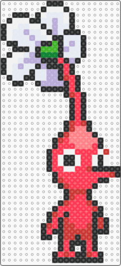Winged Pikmin - Flower Fuse Bead Pattern - Kandi Pad | Kandi Patterns ...