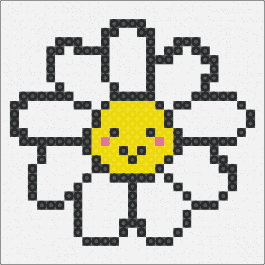 Oxeye Daisy Fuse Bead Patterns - Gallery - Kandi Pad | Kandi Patterns ...