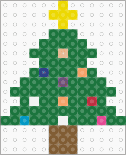 Christmas Tree Ornament Fuse Bead Patterns - Gallery - Kandi Pad ...