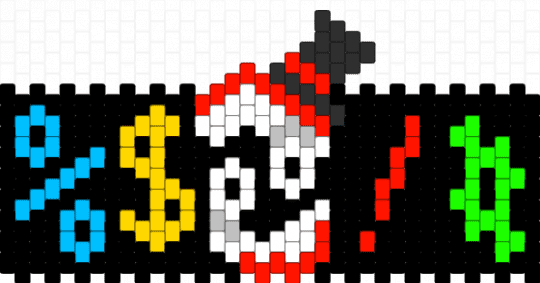 Caine's Censor Bar ((TADC)) Pony Bead Pattern - Kandi Pad | Kandi ...