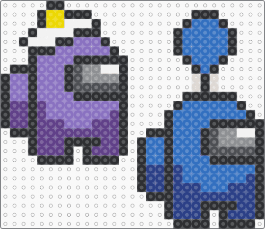 Among Us Crewmates 3 Fuse Bead Pattern - Kandi Pad | Kandi Patterns ...
