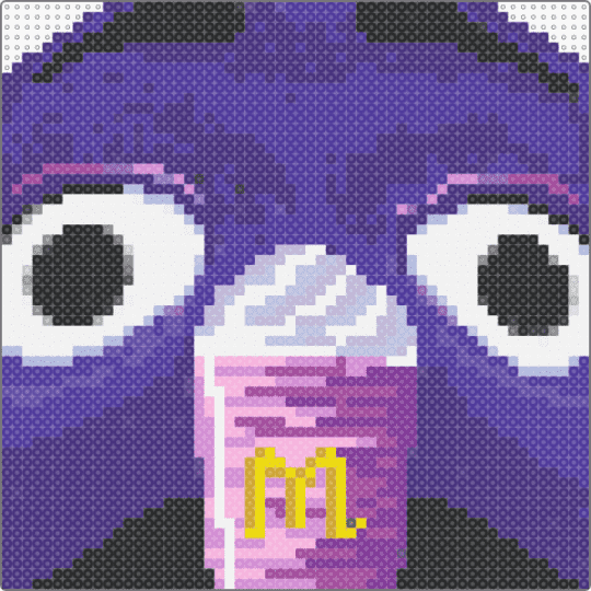 Grimace Fuse Bead Patterns - Gallery - Kandi Pad | Kandi Patterns, Fuse ...
