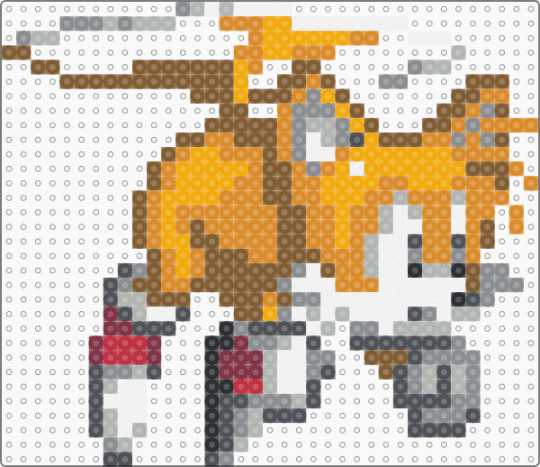 Tails Fuse Bead Patterns - Gallery - Kandi Pad | Kandi Patterns, Fuse ...