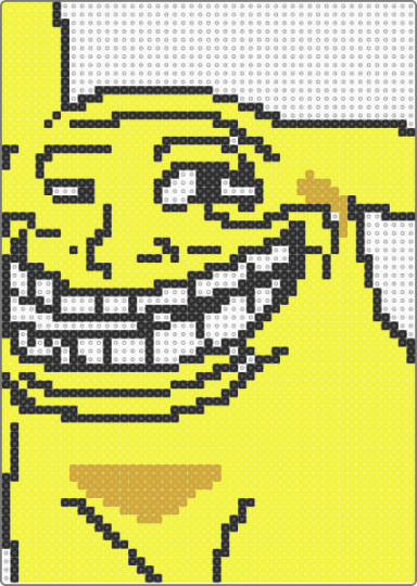Pixel Art Minecraft Troll Face