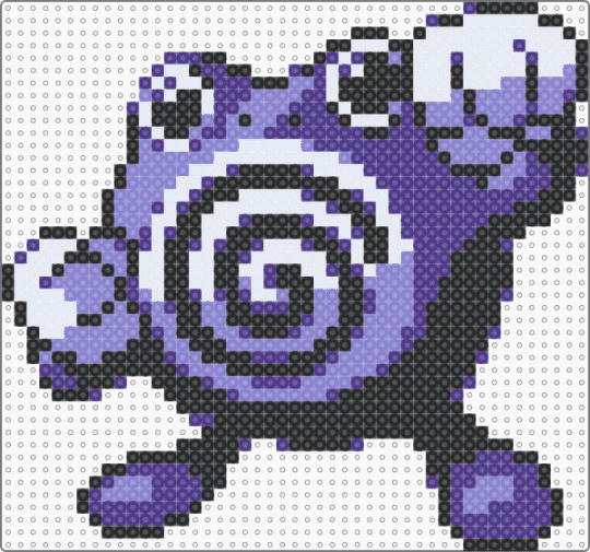 Pokemon- Poliwhirl (Gen 4 Box Sprite) Fuse Bead Pattern - Kandi Pad ...