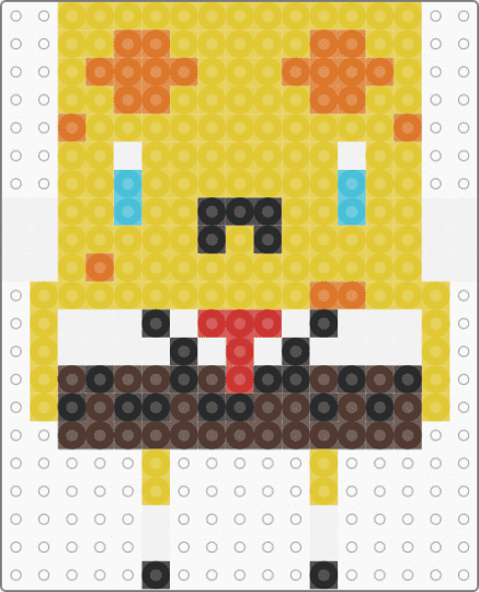 Spongebob Fuse Bead Patterns - Gallery - Kandi Pad | Kandi Patterns ...