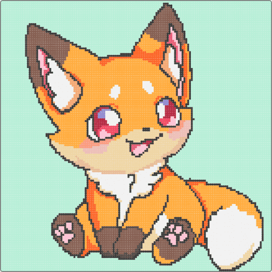 Fox Fuse Bead Patterns - Gallery - Kandi Pad | Kandi Patterns, Fuse ...