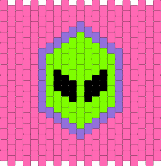 Alien Pony Bead Patterns - Gallery - Kandi Pad | Kandi Patterns, Fuse ...