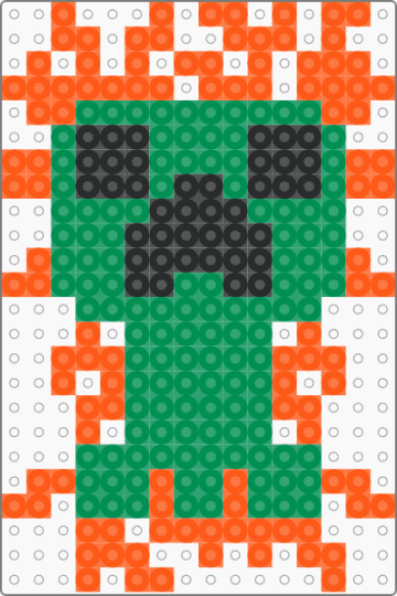 Creeper Pixel Art 6x6