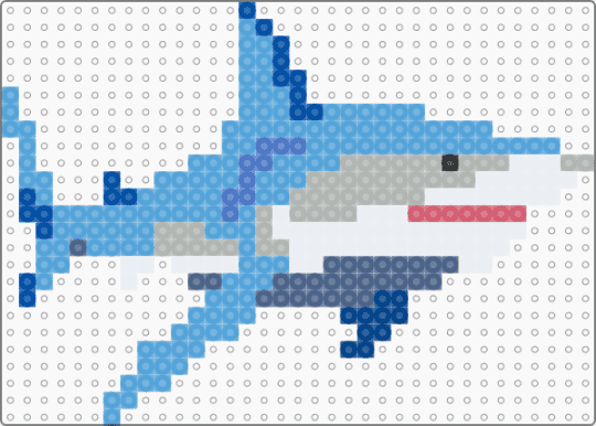 Shark Fuse Bead Patterns - Gallery - Kandi Pad | Kandi Patterns, Fuse ...