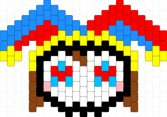 TADC The Amazing Digital Circus Censor Bar Large Perler Fuse Bead ...