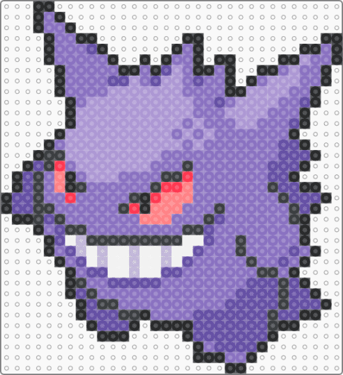 Gengar Fuse Bead Patterns - Gallery - Kandi Pad | Kandi Patterns, Fuse ...
