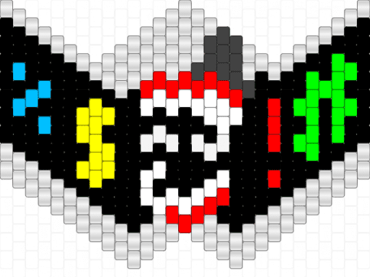 TADC The Amazing Digital Circus Censor Bar Large Perler Fuse Bead ...