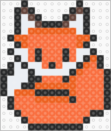 Another Fox Fuse Bead Patterns - Gallery - Kandi Pad | Kandi Patterns ...