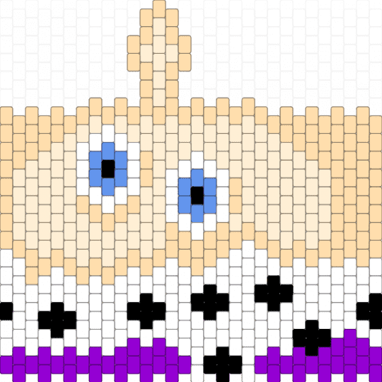 TADC The Amazing Digital Circus Censor Bar Large Perler Fuse Bead ...