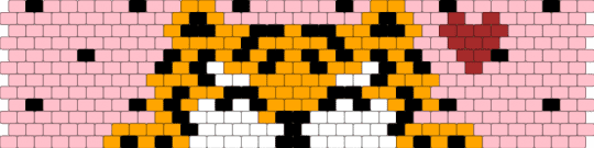 Simple derpy tiger kpop demon hunters Fuse Bead Pattern - Kandi Pad ...