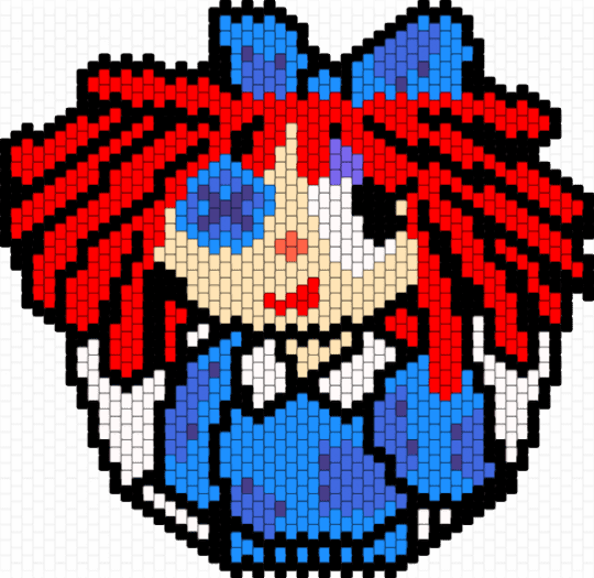 TADC The Amazing Digital Circus Censor Bar Large Perler Fuse Bead ...