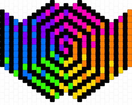 Rainbow trout Pony Bead Pattern - Kandi Pad | Kandi Patterns, Fuse Bead ...