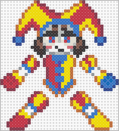 Evil Pomni Tadc Fuse Bead Patterns - Gallery - Kandi Pad | Kandi ...