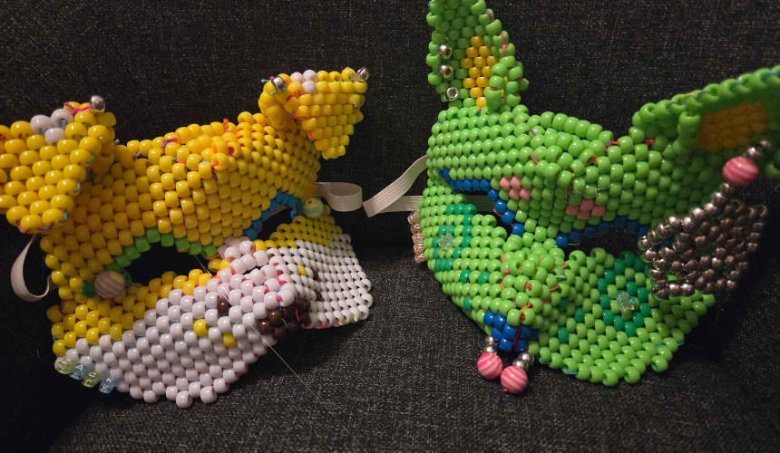 kandi animal mask! [intermediate-advanced] - Kandi Pad | Kandi Patterns ...